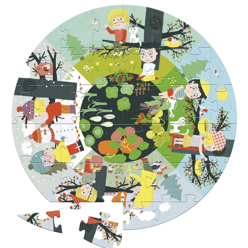 Puzzle Educativo Avenue Mandarine Estaciones del Año 40 Piezas ...