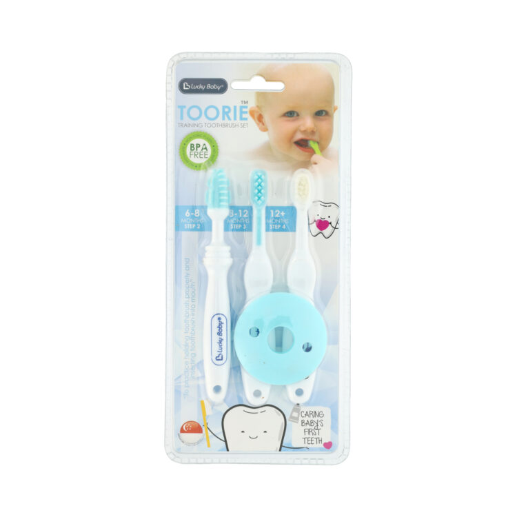 Set Cepillo de Entrenamiento Dental Lucky Baby 3Pcs +6 Meses ...